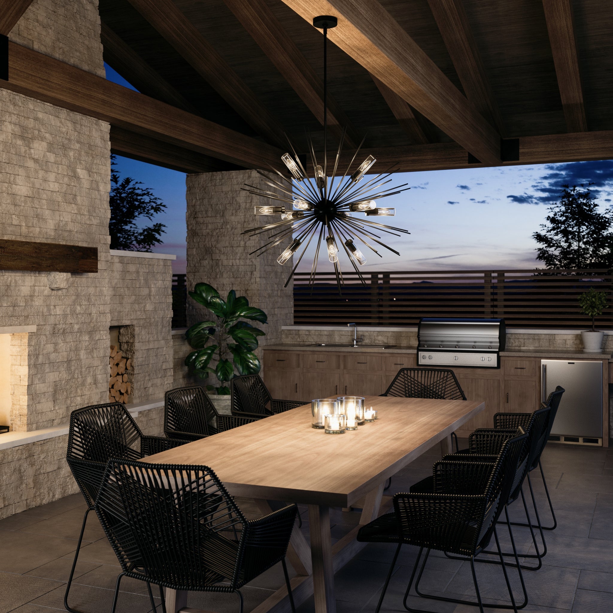Hilo Outdoor Chandelier - Urban Lighting Design